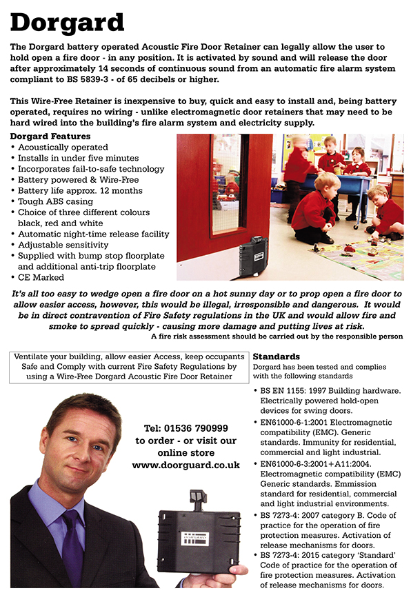 Dorgard Fire Door Retainer & Dorgard Spare Ferrules